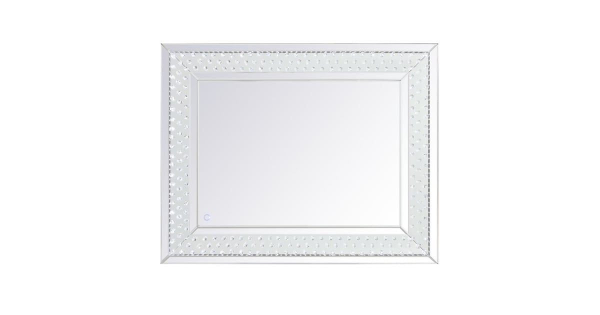 Elegant Lighting MRE93240 Raiden 40" W x 32" H Transitional Rectangular ...