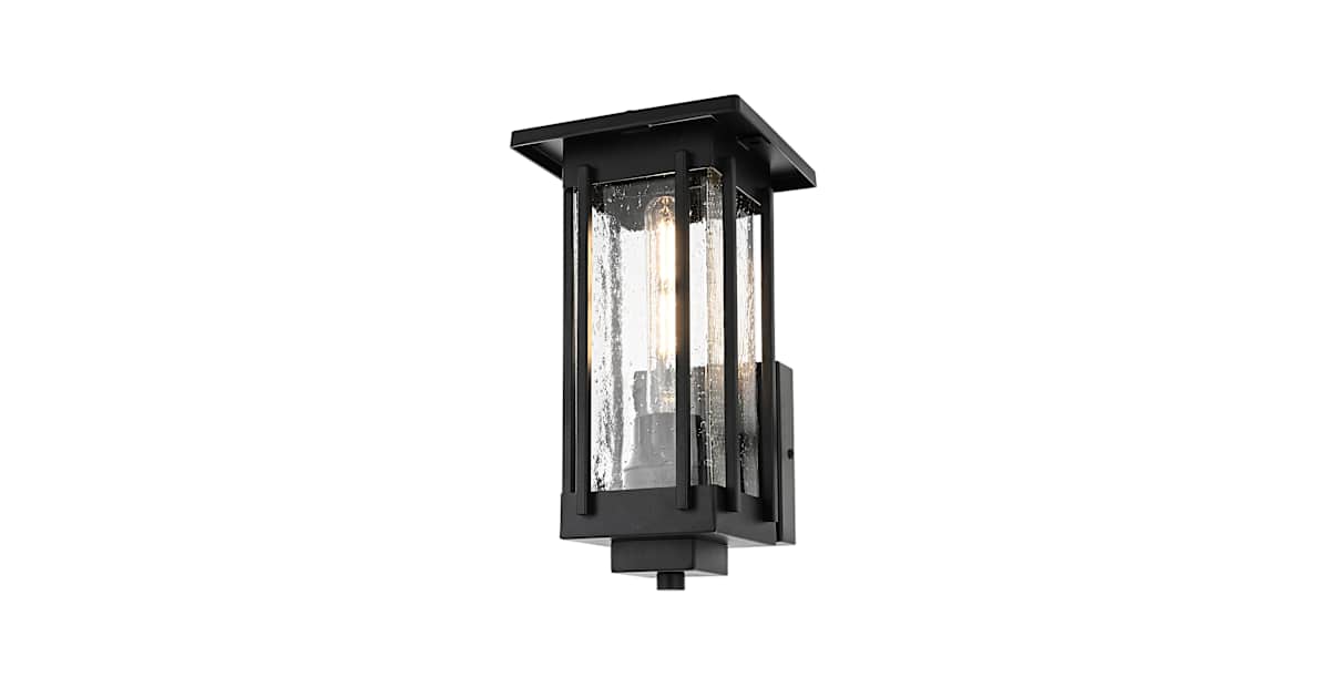 Elegant Lighting OD322W13BK Melvale 13" Tall Outdoor Wall Sconce ...