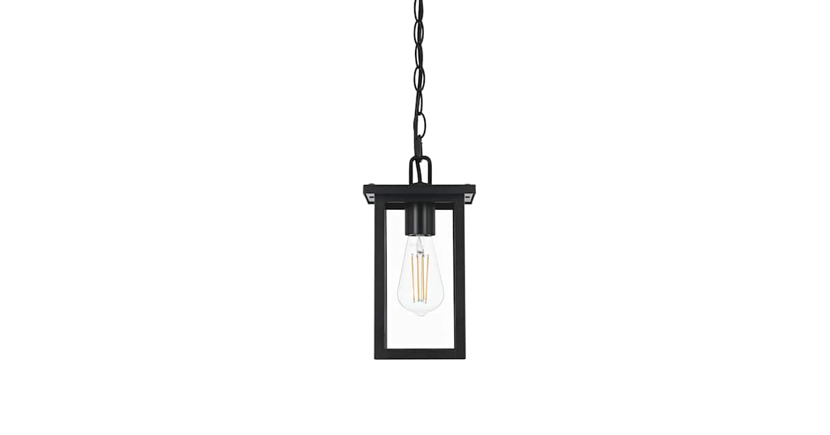 Elegant Lighting OD324H11BK Venango 6" Wide Outdoor Mini Pendant ...