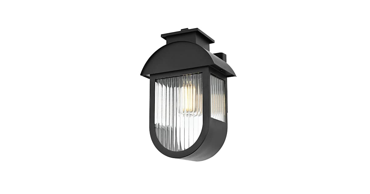 Elegant Lighting OD338W13BK Albert 13" Tall Outdoor Wall Sconce ...