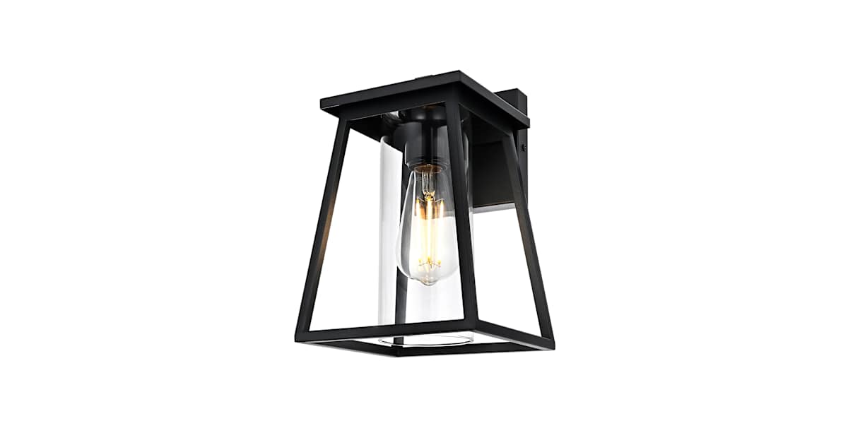 Elegant Lighting OD346W11BK Lambert 11" Tall Outdoor Wall Sconce ...