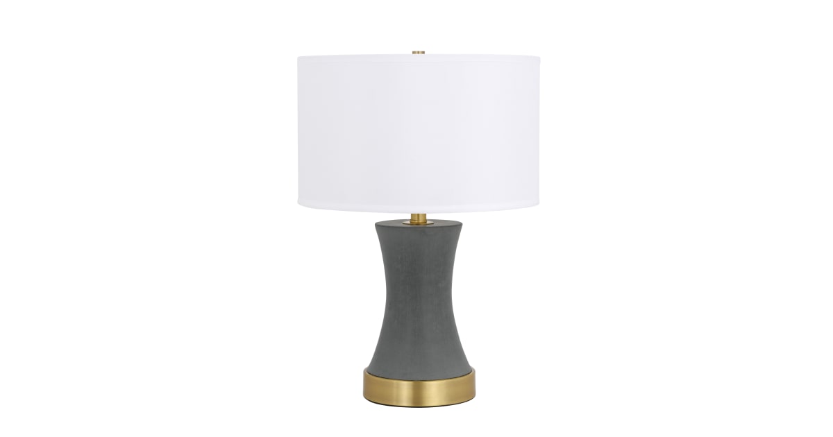 Elegant Lighting TL3036BR Knox Single Light 21" Tall Vase Table Lamp ...