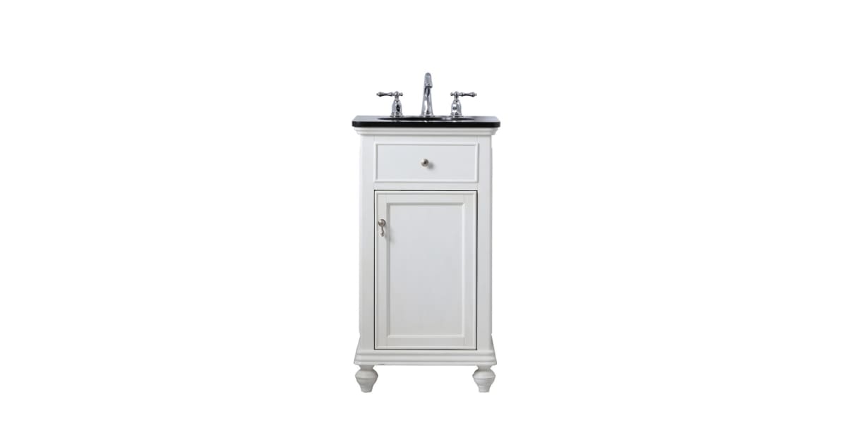 Elegant Lighting VF12319AW Otto 18" Free Standing Single Basin Vanity ...