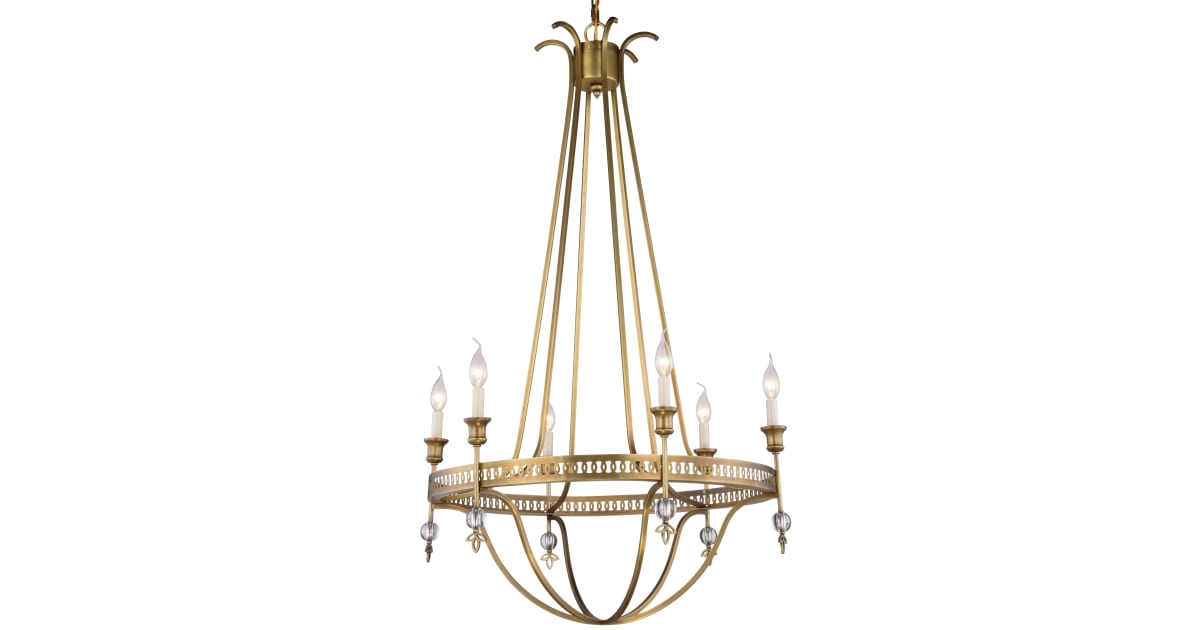 Elegant Lighting 1487D30BB Phoebe 6 Light 30" Wide Chandelier ...