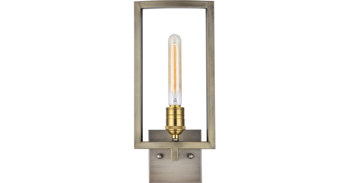 Elegant Lighting 1544W7VN Fontana Single Light 16" Tall Wall Sconce ...