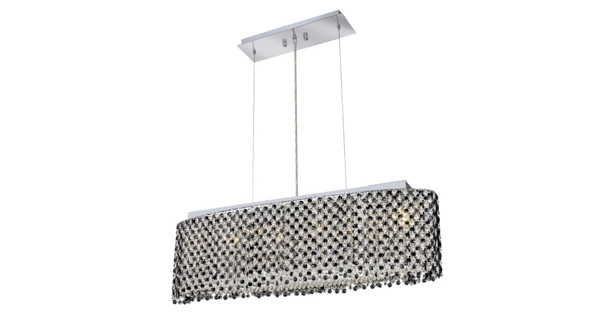 Elegant Lighting 1292D32C-JT/RC Moda 6-Light Crystal Chandelier ...