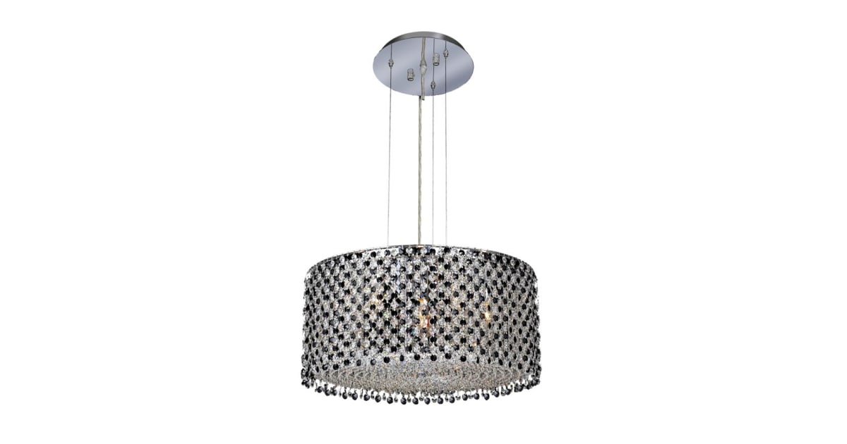 Elegant Lighting 1293D22C-JT/RC Moda 6 Light 22" Wide Crystal Drum ...