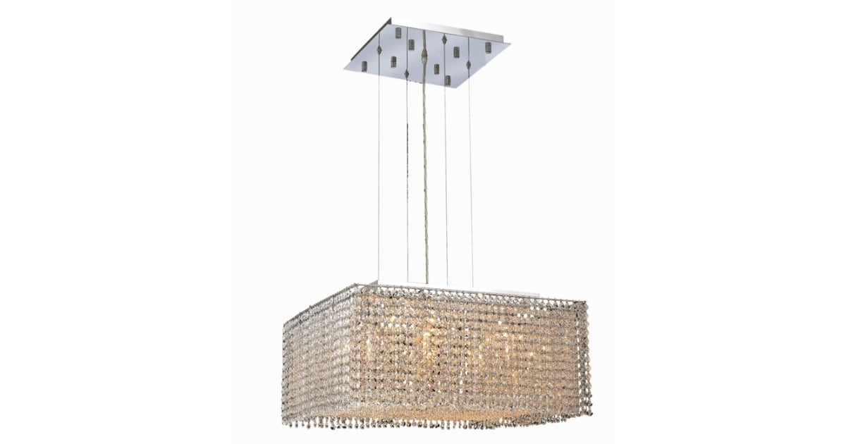 Elegant Lighting 1294D22C-CL/EC Moda 9 Light 22" Wide Crystal ...