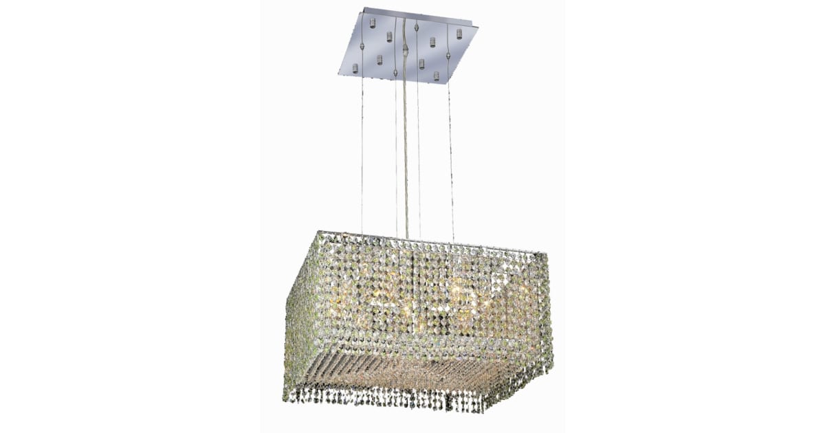Elegant Lighting 1294D22C-LP/RC Moda 9 Light 22" Wide Crystal ...