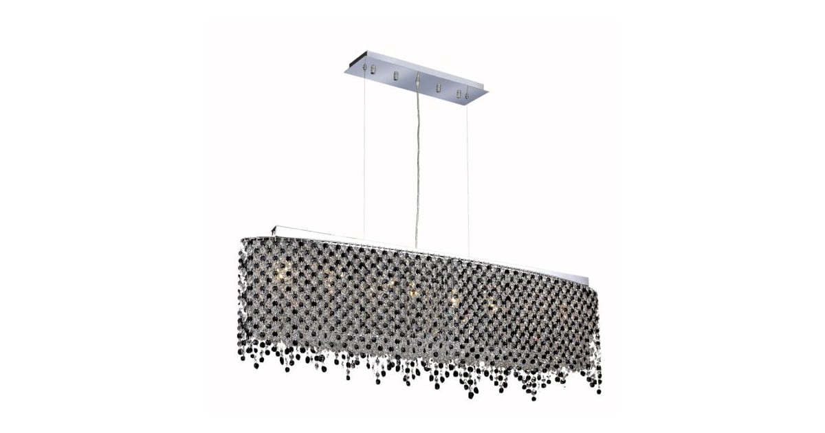 Elegant Lighting 1392D46C-JT/RC Moda 8-Light Crystal Chandelier ...