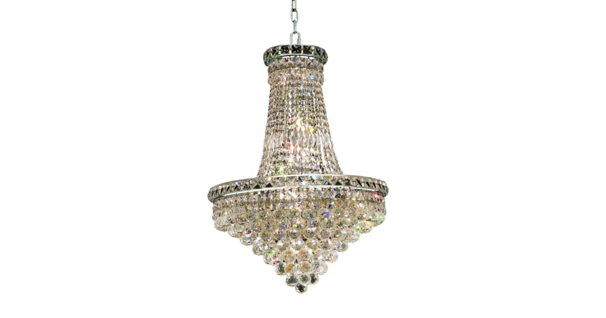 Elegant Lighting 2527D22C/EC Tranquil 22-Light, Single-Tier Crystal ...