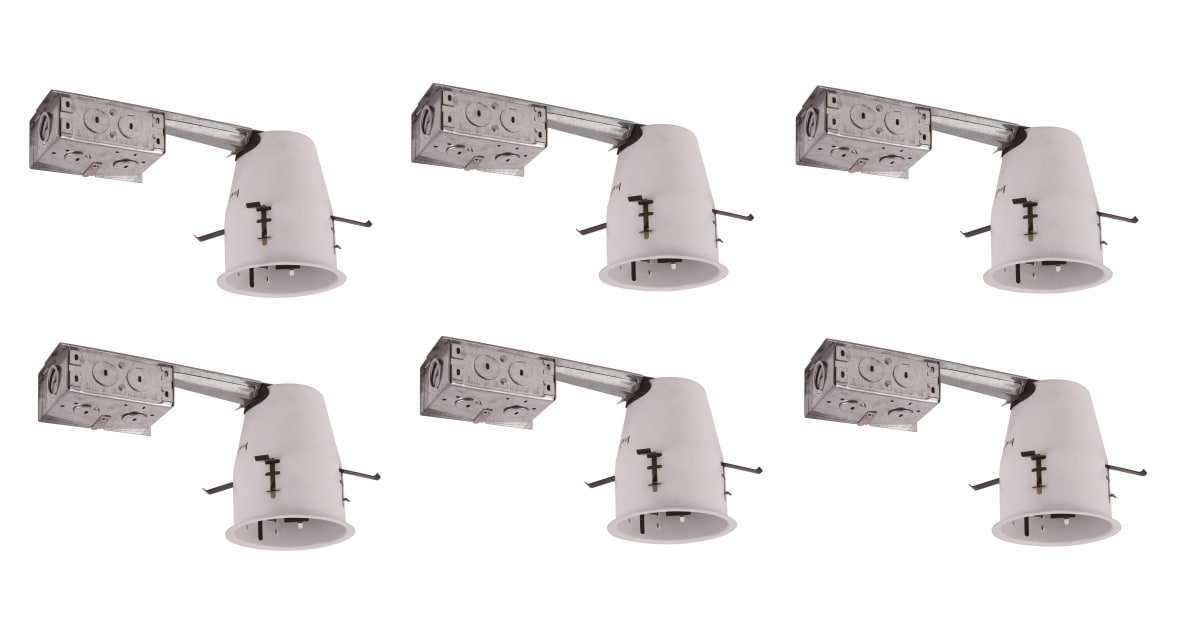 Elegant Lighting TC4R-E26-6PK Elitco Remodel Housing for 4" Trim - Non ...