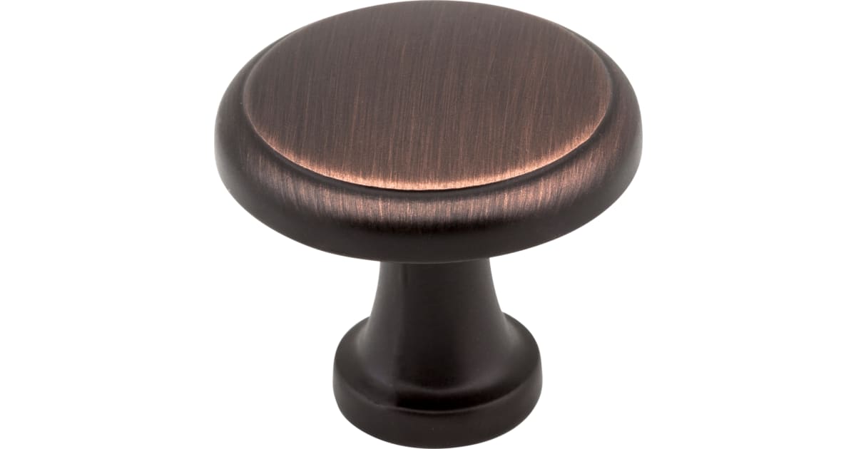 Elements 3970-DBAC Gatsby 1-3/16" Stepped Round Mushroom Cabinet Knob ...
