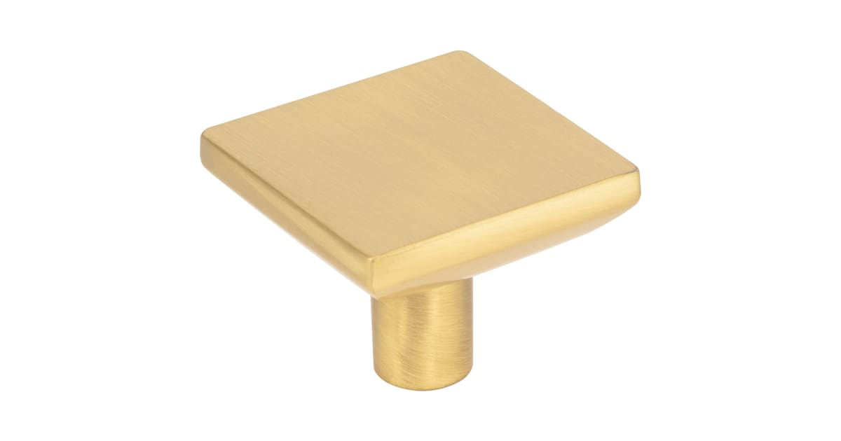 Elements 827L-BG Walker 1 - 1-5/8" Thick Square Cabinet Knobs ...