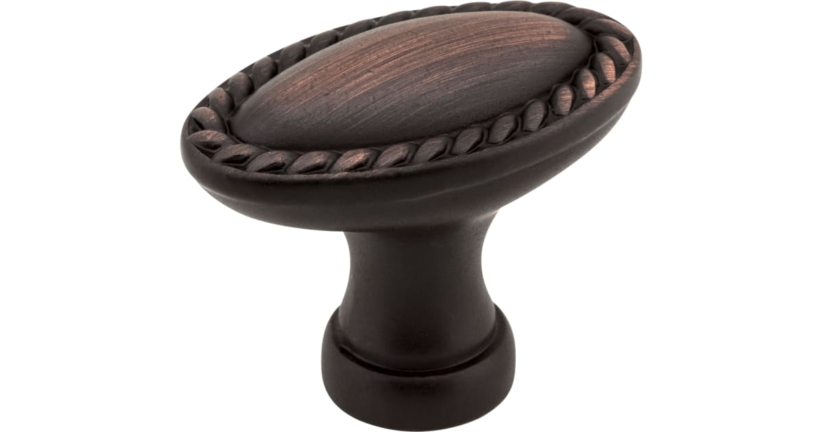 Elements Z115L-DBAC Lindos 1-3/8" Oval Classic Traditional Rope Cabinet ...