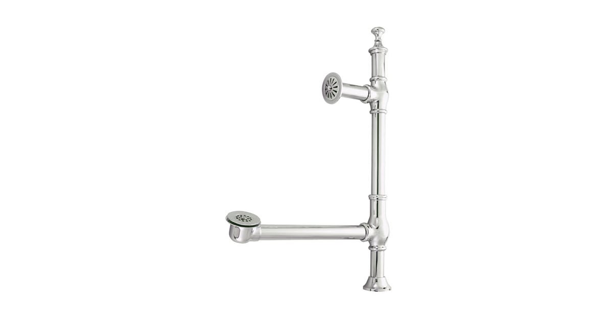 Elements Of Design DS3098 Exposed Brass Clawfoot Tub Drain with British ...