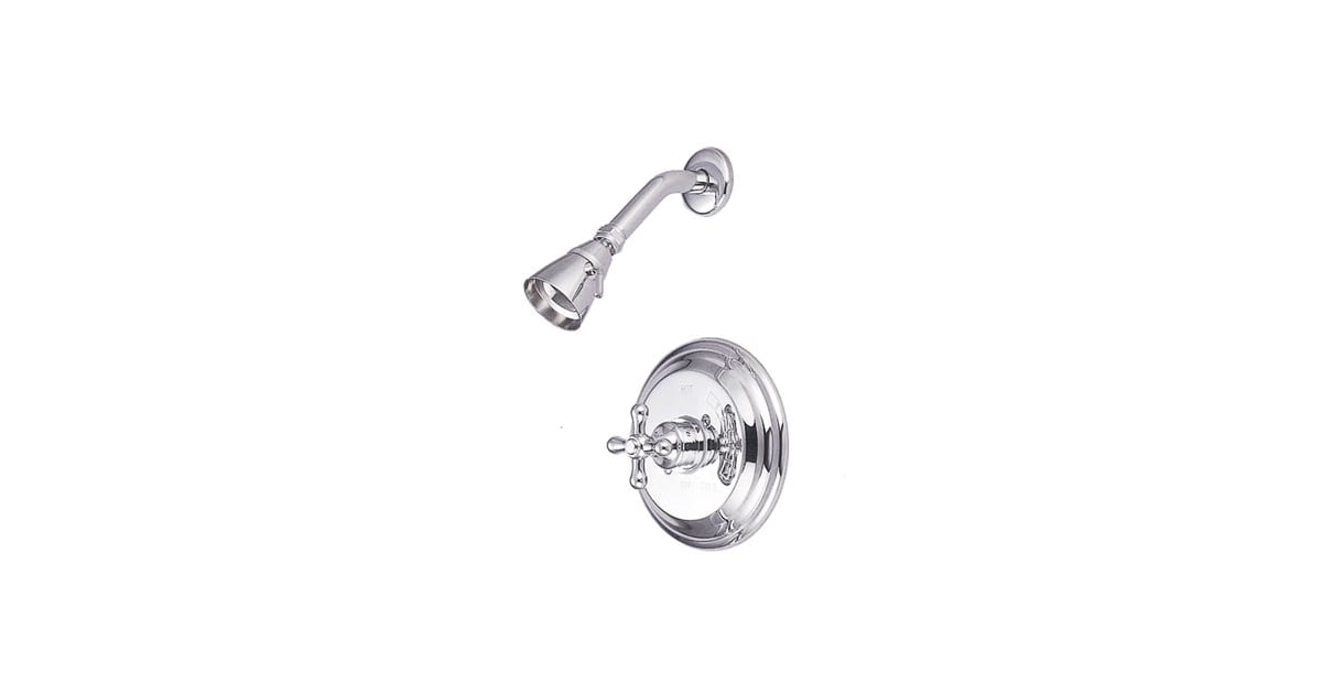 Elements Of Design EB3631AXSO Single Handle Shower Trim and Valve with ...