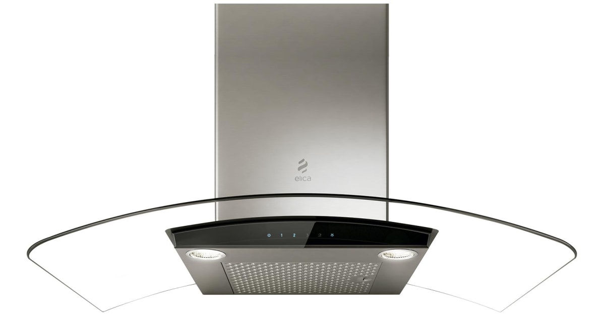 Elica ECM636S3 Como 600 CFM 36 Inch Wide Wall Mounted Range Hood with ...