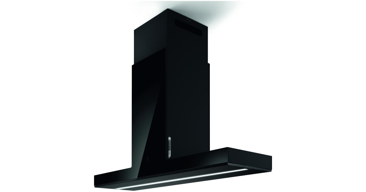 Elica EHI648BL Haiku IS 600 CFM 48 Inch Wide Island Range Hood with LED ...