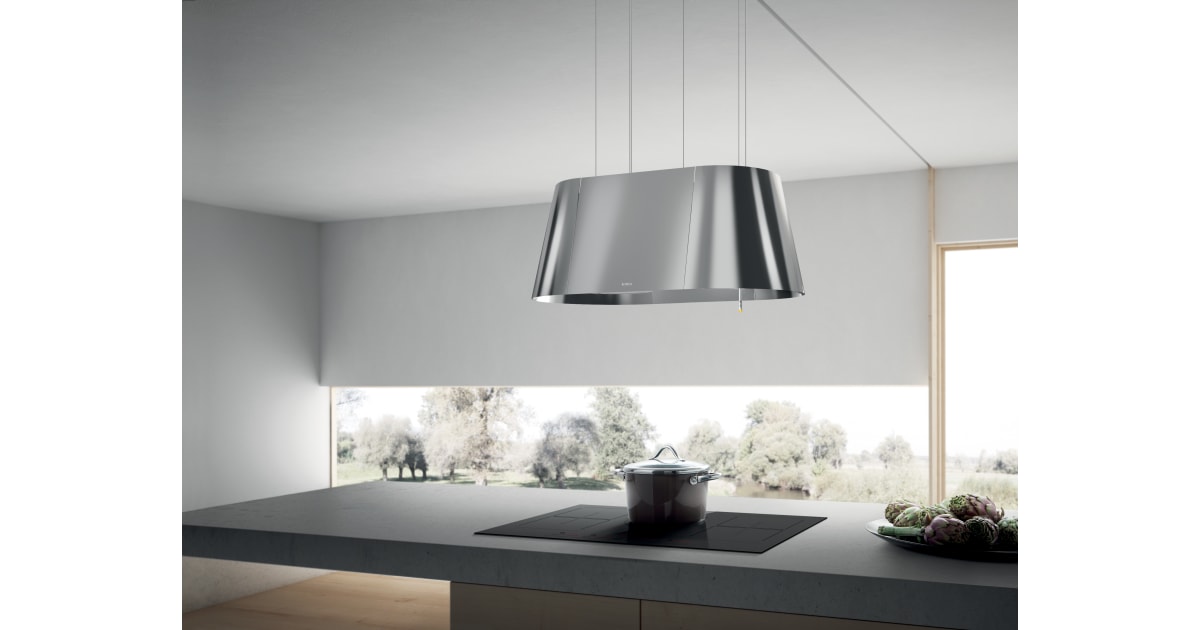 Elica ETW536SS 200 - 550 CFM 36 Inch Wide Island Range Hood with Elica ...
