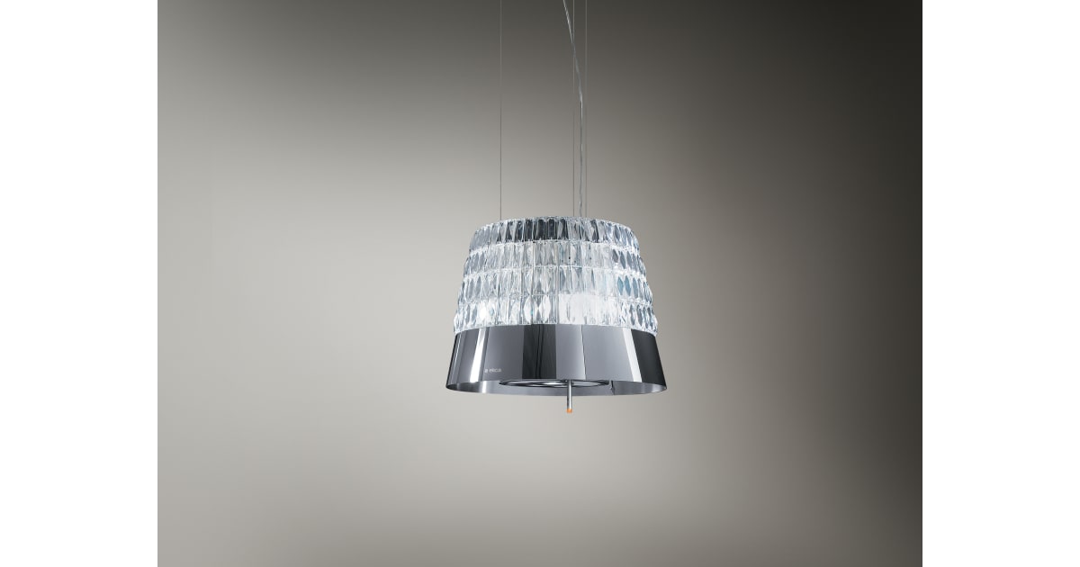 Elica EVC320SS 100 - 300 CFM 20 Inch Wide Island Range Hood with Elica ...