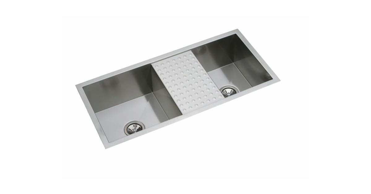Elkay EFU401810CDB Avado Stainless Steel 40" x 18-1/2" Double Basin ...