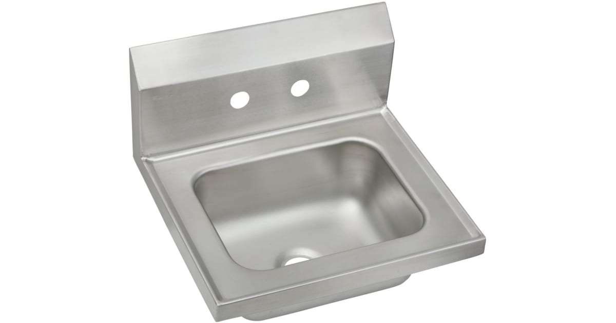 Elkay CHSB17162 16-3/4" Single Basin Wall Mounted Stainless Steel ...