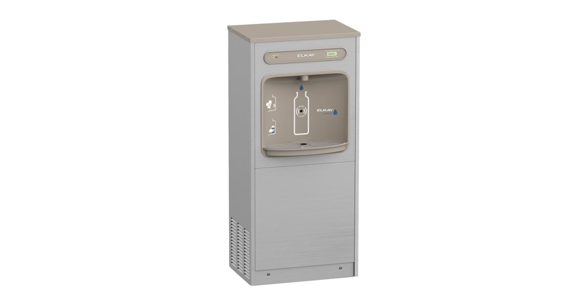 Elkay DSSBF8S ezH2O Floor Standing Bottle Filling Station with Filter and Water Cooler ...