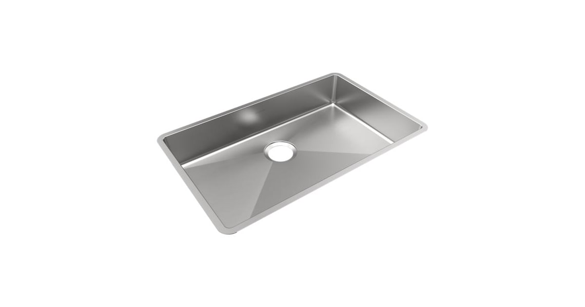 Elkay ECTRUAD281755 Elkay Crosstown 18 Gauge Stainless Steel 29-1/2" x ...