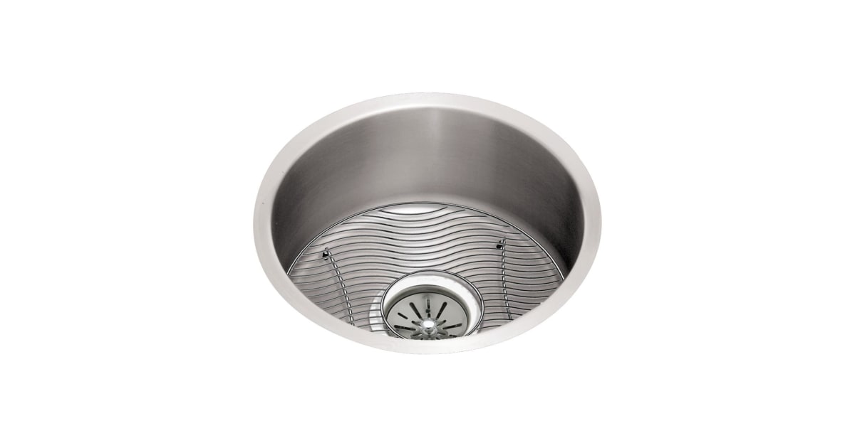 Elkay ELUH16FBDBG Mystic Lustertone Stainless Steel 18-3/8'' Undermount ...