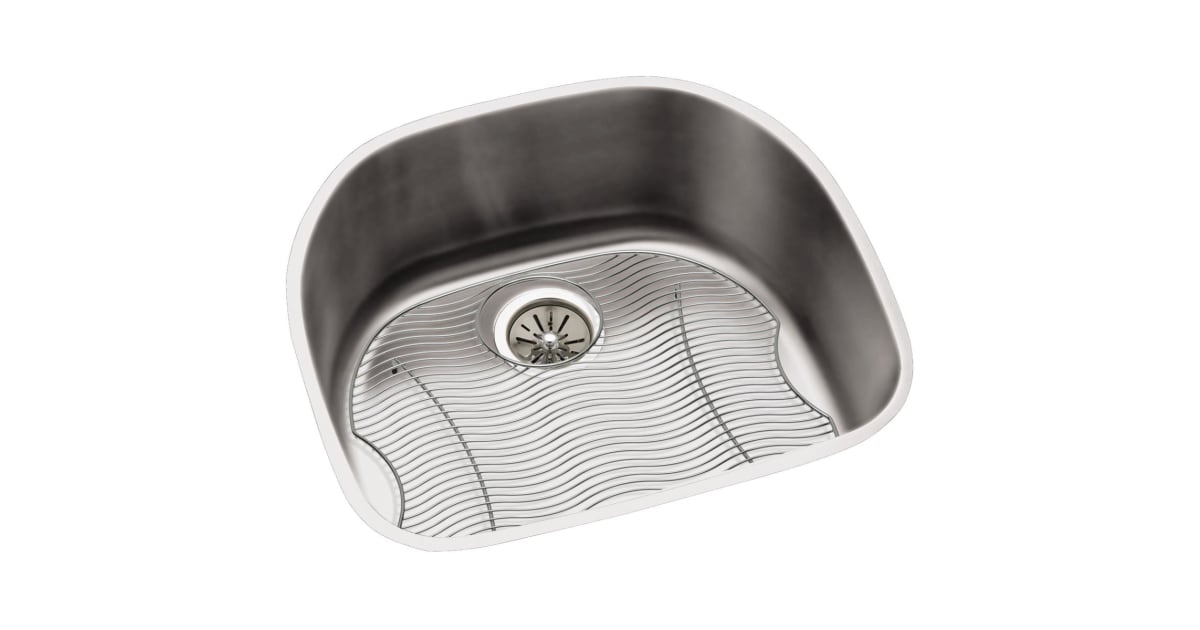 Elkay ELUH211810DBG Harmony Lustertone Stainless Steel 23-9/16" x 21-1/ ...