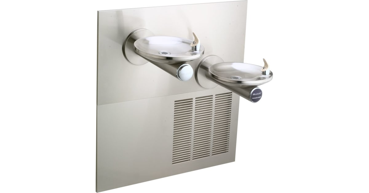 Elkay ENOB28K SwirlFlo 38-1/2" Wall Mounted Bi-Level Drinking Station ...