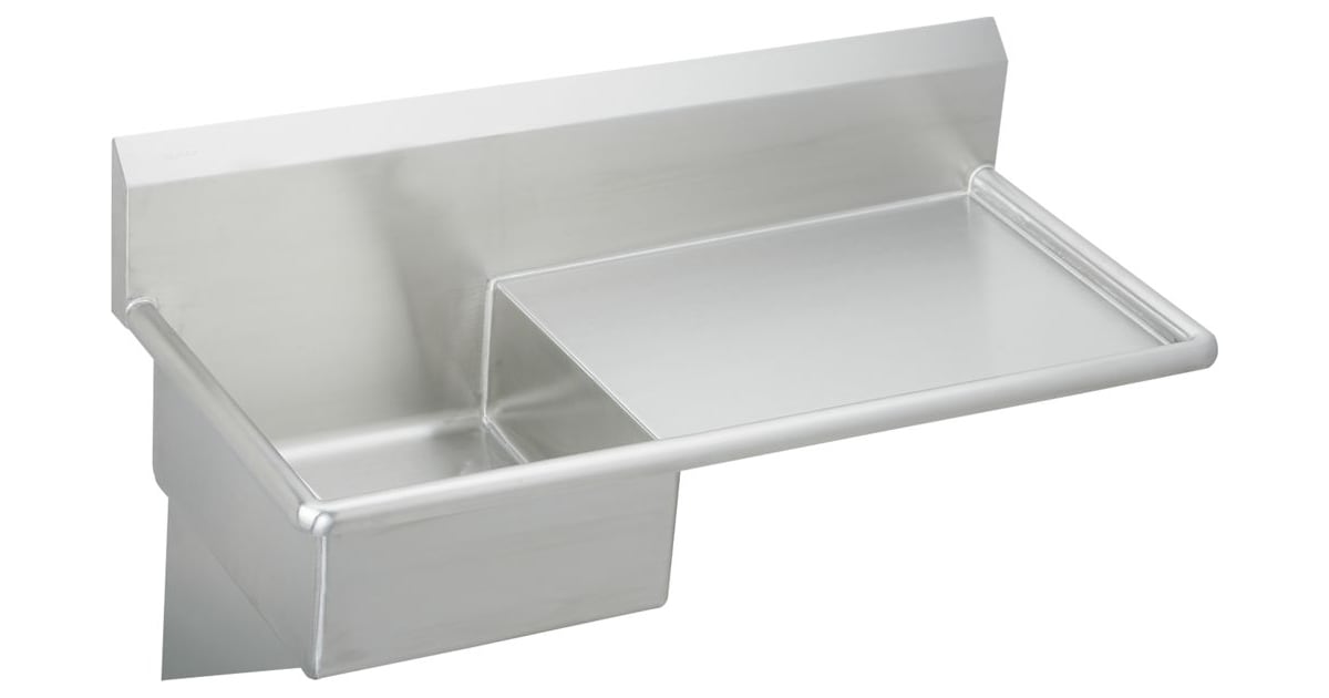 Elkay ESS4924R0 49-1/2" Single Basin Wall Mounted Stainless Steel ...