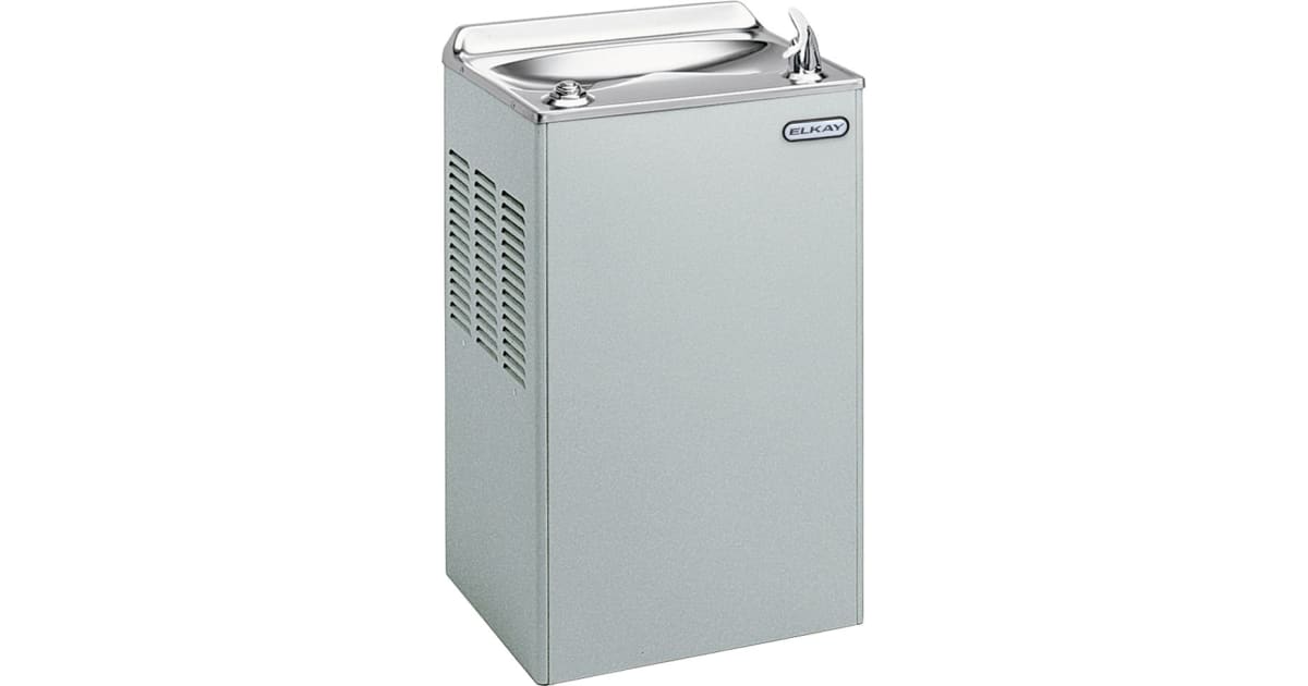 Elkay EWA8LFK1Z 18" Wall Mounted Single Station with Cooler and Glass ...