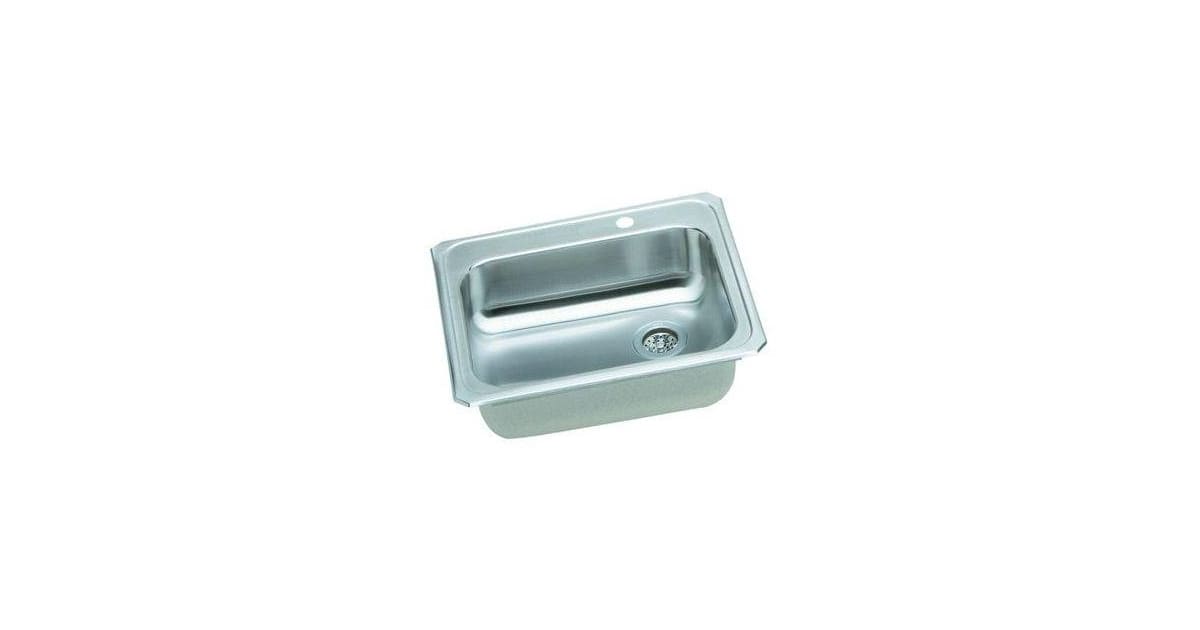 Elkay GECR2521R1 Celebrity 25" Drop In Single Basin Stainless Steel ...