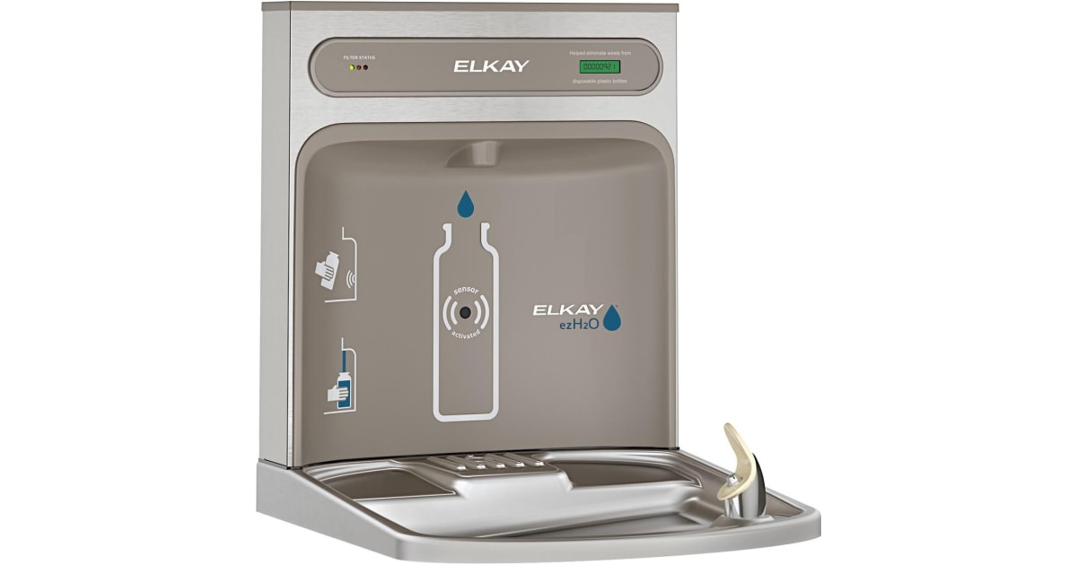 Elkay LZWSRK EZH2O Bottle Filling Station Retrofit Kit with Hands Free Operation, and Filter ...