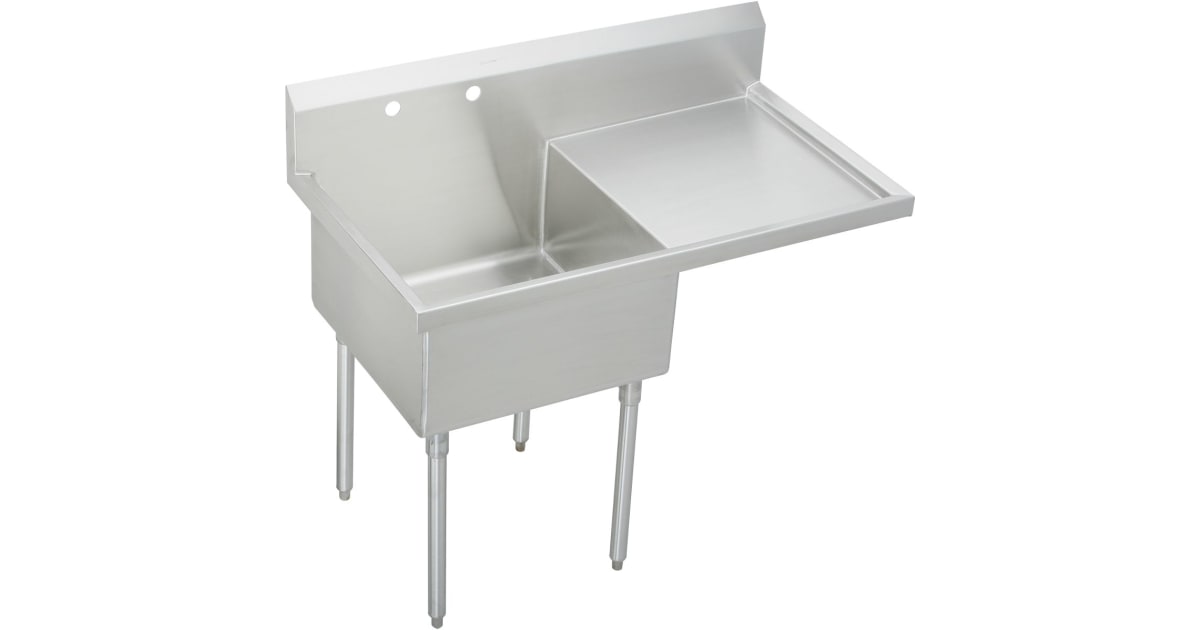 Elkay WNSF8130ROF1 Weldbilt 55-1/2" Single Basin Free Standing ...