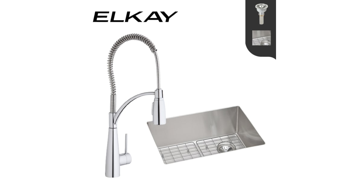 Elkay LKAV4061-CTRU3017RDBG-CR 31-1/2" Crosstown Undermount Single ...