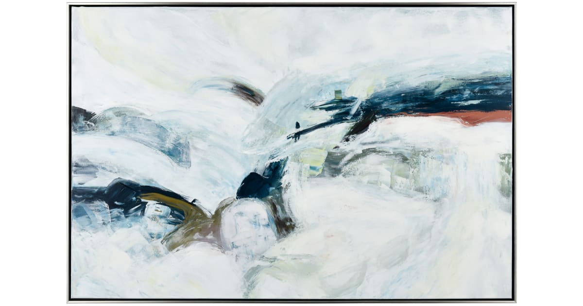 Elk Home S0016-10183 32-1/2" x 48-1/4" "Bay Storm" Framed Abstract Wall ...