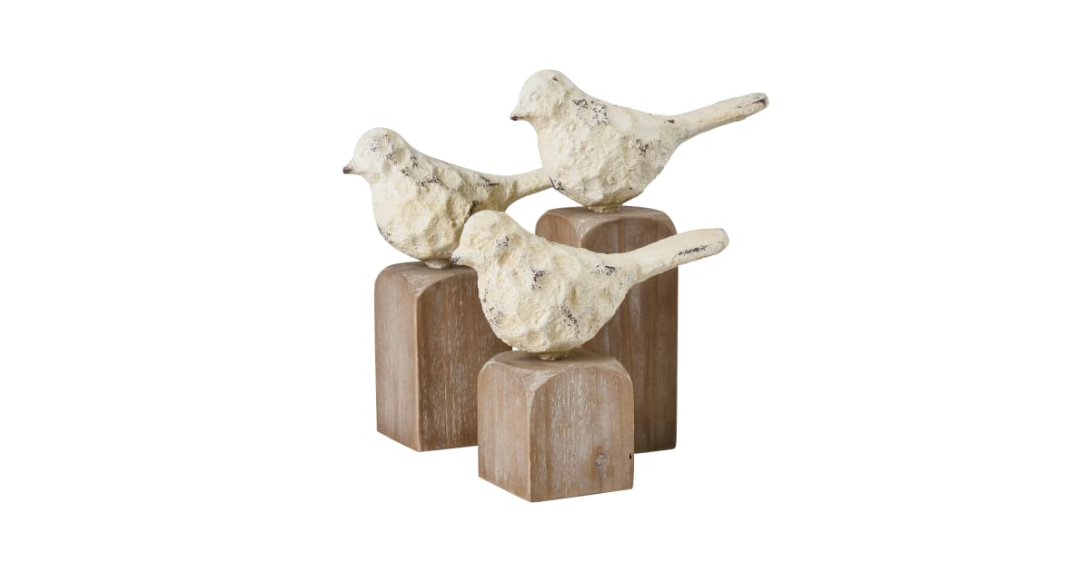 Elk Home S0037-11309/S3 Higgins Set of (3) 10" Tall Bird Figurines | Ferguson Home