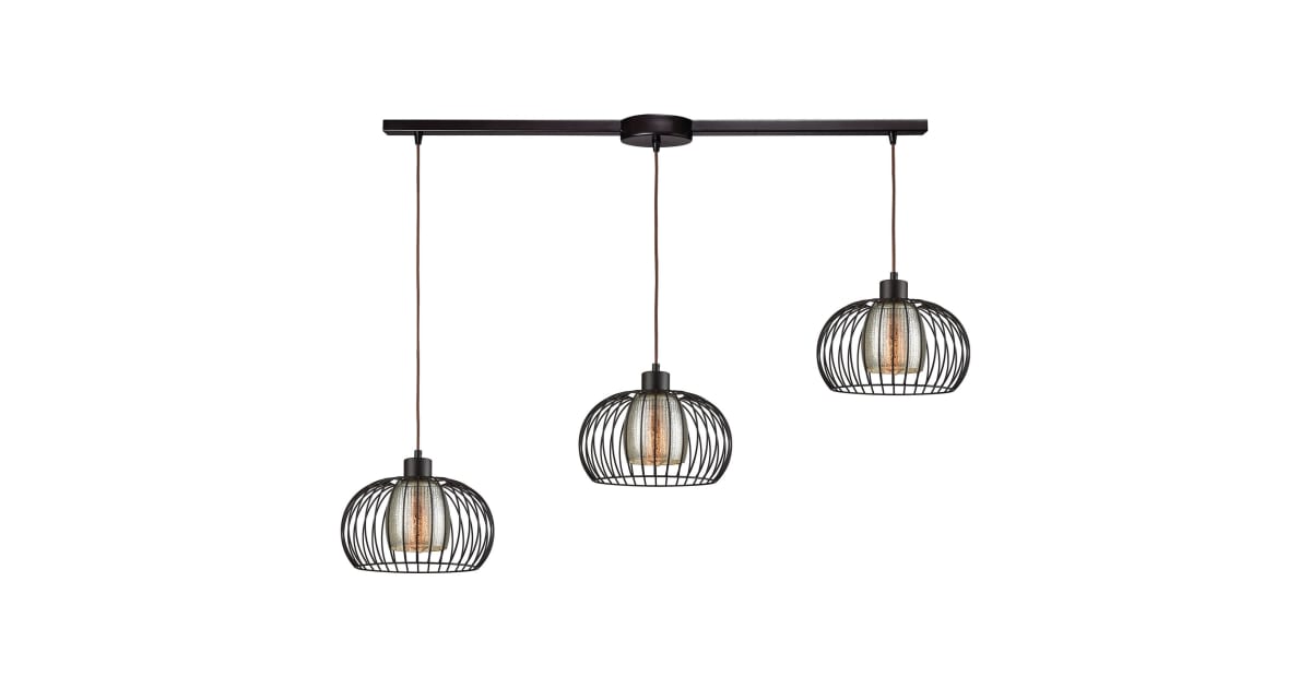Elk Lighting 14293/3L Yardley 3 Light 36" Wide Linear Pendant with ...