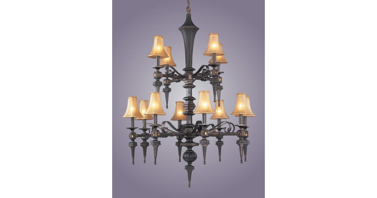 Elk Lighting 12 Light Up Lighting Chandelier from the Tower of London ...