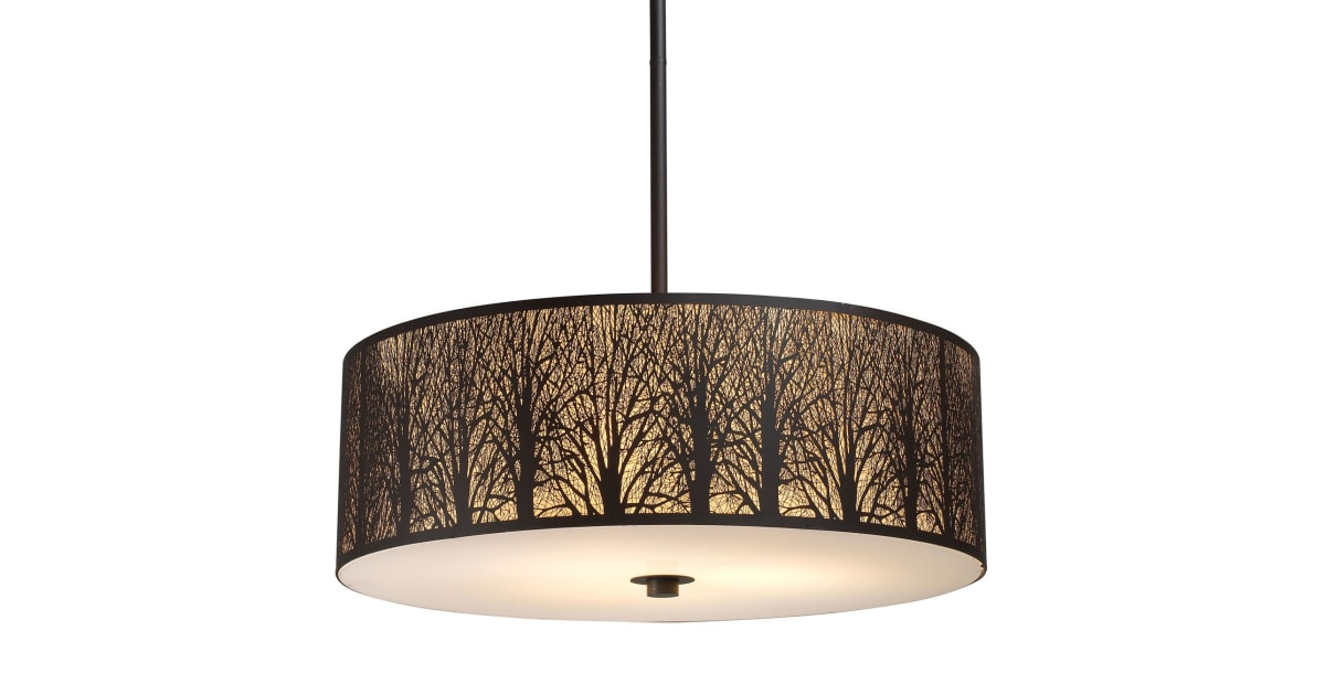 Elk Lighting 31075/5-LED Woodland Sunrise 5 Light LED Pendant ...