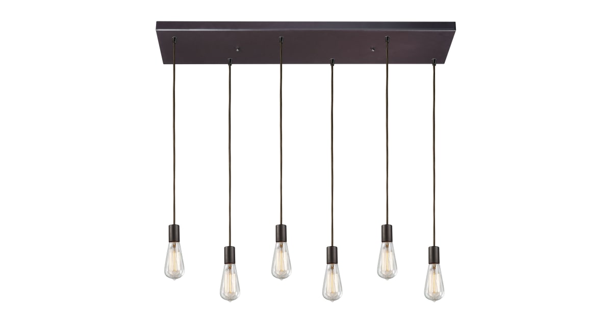 Elk Lighting 60046-6RC Menlow Park 6 Light 30" Wide Multi Light Pendant ...