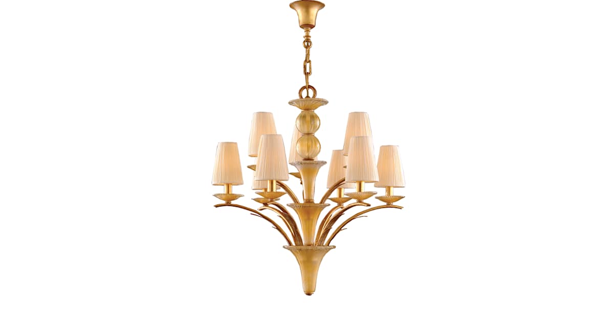 Elk Lighting Contemporary / Modern 9 Light Up Lighting Chandelier from ...