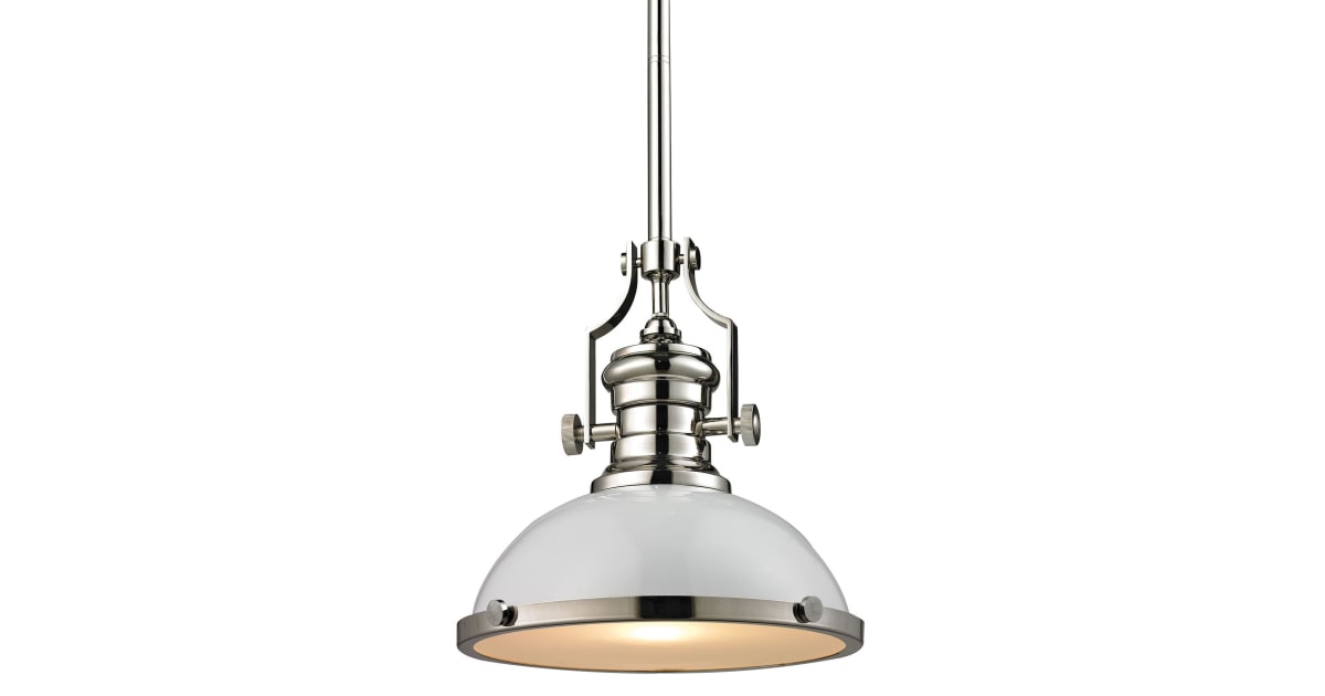 Elk Lighting 66515-1 Chadwick Single Light 13" Wide Pendant with Round ...