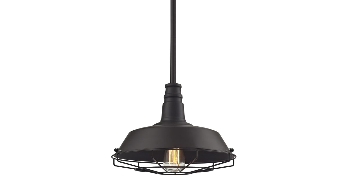 Elk Lighting 67046/1 Warehouse Pendant Single Light 15" Wide Pendant ...