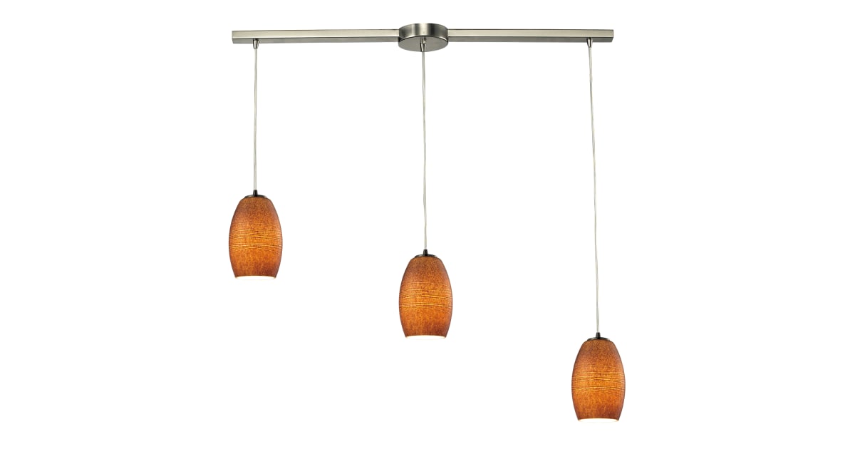 Elk Lighting 10330/3L-TBR Andover 3 Light Linear Pendant | Ferguson Home
