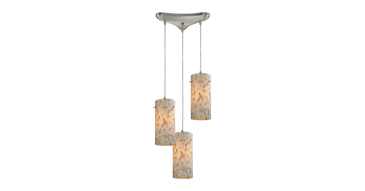 Elk Lighting 10442/3 Capri 3 Light 10" Wide Multi Light Pendant with ...