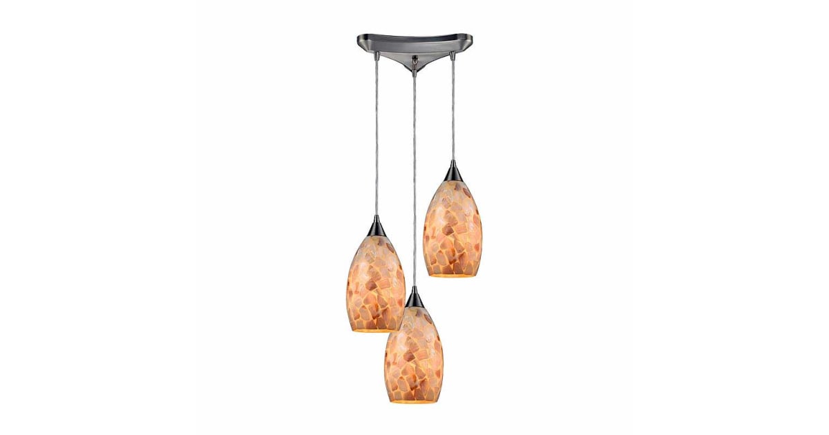 Elk Lighting 10443/3 Capri 3 Light 13" Wide Multi Light Pendant with ...
